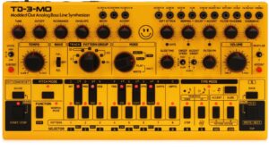 behringer td-3-mo-am analog bass line synthesizer - yellow