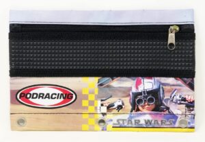 impact, inc. 1999 star wars podracing 3 ring binder pencil pouch tote - 6.25" x 9.5"