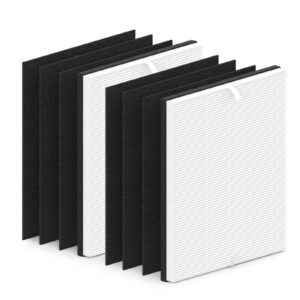 fmdzfl md1-0022 replacement filter sets, compatible with vornado modles ac300, ac350, ac500, ac550, pco500, and pco575dc . (6) activated carbon pre-filter md1-0023+(1)true hepa filter md1-0022.