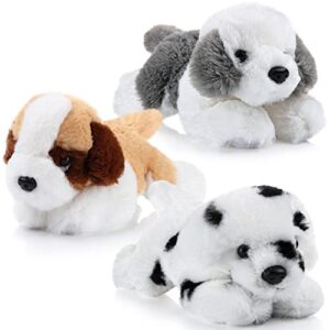 skylety 7.87 inches plush dog plush puppy dog stuffed animal soft plush dog pillow toy fluffy puppy set for girls kids dog theme party favor birthday baby room home decoration