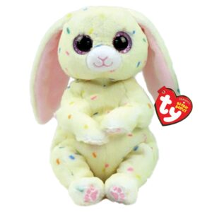 ty spring - cream colored easter bunny - 6"