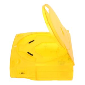 translucent plastic case, shock absorbing plastic housing shell yellow for sega dreamcast dc