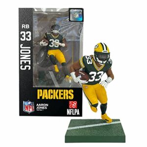 imports dragon - nfl - aaron jones (green bay packers) 6" figure series 1, multicolor (id34899)