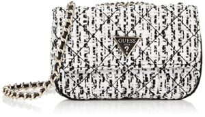 guess cessily micro mini black/white one size