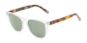 foster grant sun luv be smart round sunglasses, crystal, 53mm (10261641.com)