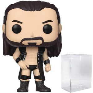 pop wwe: drew mcintyre funko vinyl figure (bundled with compatible box protector case), multicolor, 3.75 inches