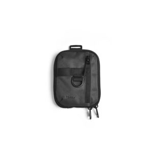 bitplay essential pouch, black - lightweight cordura crossbody bag/travel neck pouch