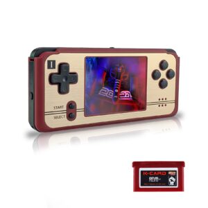 daxceirry retro game k101 plus handheld 32 bit game console mini video game player with 3 inch screen support for official cartridges dual core system (no tf card attached)