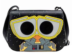 loungefly crossbody bag wall-e eve earth day official pixar black size one size