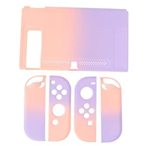 ibasenice case cover compatible for switch game shell handheld grip controller back plate replacement