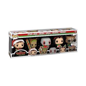 funko pop! marvel holiday: guardians of the galaxy 5 pack, amazon exclusive