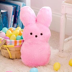 animal adventure | shaggy bunny peeps | 15” collectible plush | pink