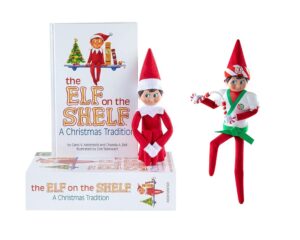 elf on the shelf scout boy (blue eyed boy) with karate kicks set bundle