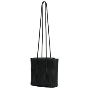 kwani norah black shoulder bags for women and ladies medium size