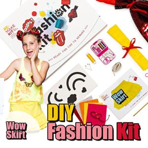 wow skirt kit - design your own personalized wow skirt with a diy arts & crafts kit! suited for kids aged 7-8 and for group activities.