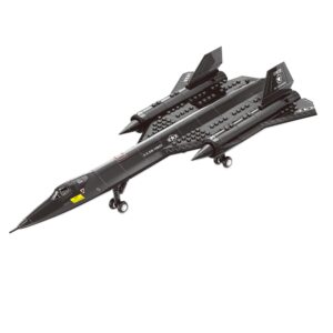 semky military series sr-71 reconnaissance aircraft jet blackbird air force building block set (183 pieces) -building and military toys gifts for kid and adult