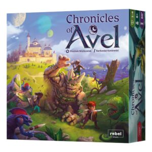 chronicles of avel board game - cooperative adventure with unique hero customization, dice combat and modular map for kids & adults, ages 8+, 1-4 players, 60-90 minute playtime, made by rebel studio