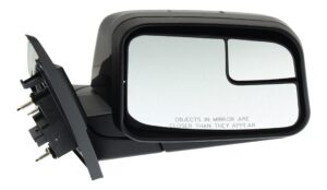 kool vue passenger side power mirror for ford edge 2009-2010 with spotter glass paintable