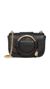 see by chloe women's hana chain bag, black, one size