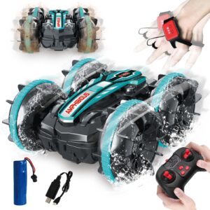 xmasmate amphibious remote control car for kids 2.4 ghz remote control boat toys for boys waterproof rc monster truck beach toys car outdoor pool water toy