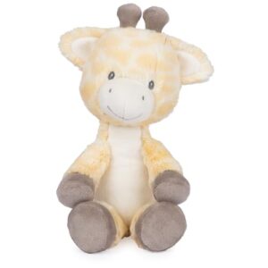 baby gund lil’ luvs collection, bodi giraffe premium plush stuffed animal for babies, yellow/brown, 12”