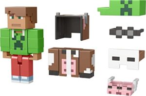 ​minecraft creator series expansion pack, collectible building toy, 3.25-inch figure with accessories, gift for ages 6 years & older