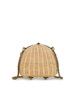 patricia nash melfi oval clam bag natural one size