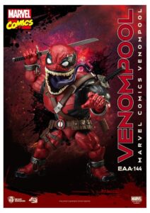 beast kingdom marvel comics: venompool eaa-144 egg attack action figure, multicolor