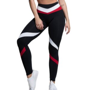 bblulu women's striped high waisted yoga pants color block tummy control workout leggings butt lifting stretchy tights