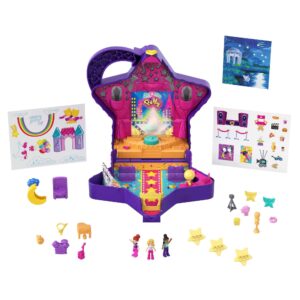 polly pocket - star concert, playset box with accessories, toy for children 4+ years, hgt17