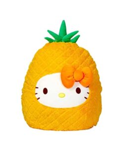 squishmallow kellytoy plush 20" hello kitty pineapple – fruit squad pineapple – ultrasoft stuffed animal toy soft squishy plush toy (pineapple hello kitty)