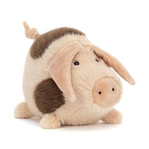 jellycat higgledy piggledy old spot pig stuffed animal, small 5.5 inches | farmyard plush toy | classic children's gift