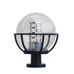 xmfxiao waterproof transparent ball door pillar lamp outdoor home wall pillar lamp stone column door lamp ip55 transparent railing lamp garden villa lamp garden landscape lamp