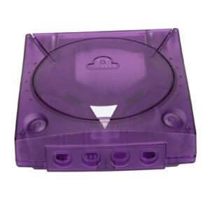 plastic shell, transparent purple scratchproof translucent case for sega dreamcast dc