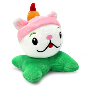 maikerry 1 pc plants vs zombies figures plush toy stuffed soft doll cattail plant toy.great gift for halloween & christmas(6" )