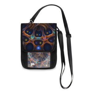 small crossbody cell phone purse bag 4 for women wallet purse bling mandala mini messenger shoulder handbag