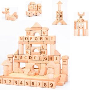 arthopt wooden stacking rocks (82pcs)