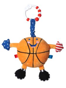 baby basketball | ideal from birth to 2 years | fantastic first basketball | play and inspire your basketball star | with added baby sensory features | little sport star plush toy collection