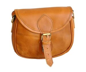 urban dezire genuine buff leather women’s small cross-body vintage shoulder handbag purse (small)