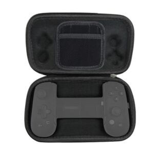 hermitshell travel case for backbone one mobile gaming controller (black)