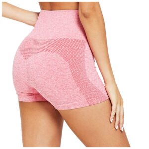 bblulu high waist womens seamless yoga shorts tummy control running elastic shorts 4 way stretch hot pants push up tighst