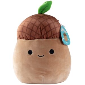 squishmallows original 10-inch mac the acorn - official jazwares plush - collectible soft & squishy holiday stuffed animal toy - gift for kids, girls & boys