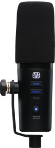 presonus revelator dynamic usb microphone for recording, podcasts, and streaming with onboard effects and easy-to-use presets plus a built-in mixer and studio one daw recording software