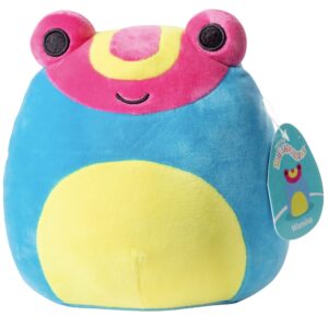 squishmallows 8" wamina the blue frog - official kellytoy adorable plush - cute and soft frog stuffed animal toy - great gift for kids