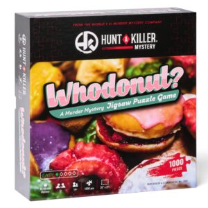 hunt a killer: whodonut? murder mystery jigsaw puzzle