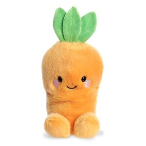 aurora® adorable palm pals™ cheerful carrot™ stuffed animal - pocket-sized play - collectable fun - orange 5 inches