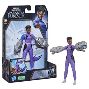 marvel studios' black panther wakanda forever vibranium power shuri, 6-inch action figure, toy for kids ages 4 and up