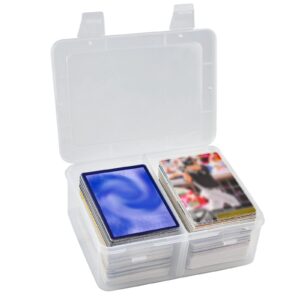 fullcase card case holder compatible with baseball football sports game, trading cards storage also for pm tcg/for mtg/for c.a.h/for topps display collector organizer(box only)