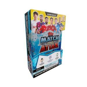 2021-22 topps uefa champions league match attax cards - mega tin aqua