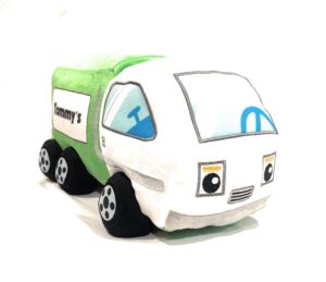 slumberbuds tommy the trash truck - soft baby boy toys, cute and cuddly garbage truck toys, baby boy toys 6 to 12 months, kids gift for birthday, christmas & more